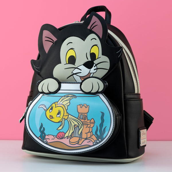 Loungefly x Disney Pinocchio Figaro with Cleo Fish Bowl Mini Backpack – GeekCore