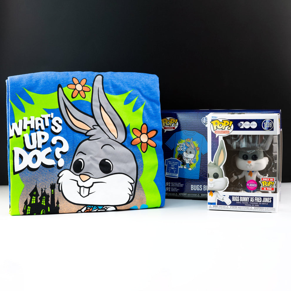 Looney Tunes Bugs Bunny as Fred Jones Pop! Vinyl and Tee Set – GeekCore