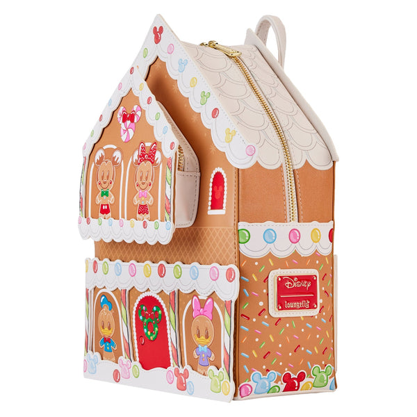Loungefly x Disney Mickey and Friends Gingerbread House Mini Backpack ...