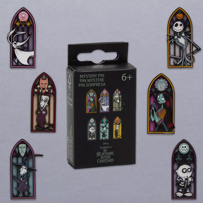 Loungefly x The Nightmare Before Christmas Stained Glass Character Bli ...