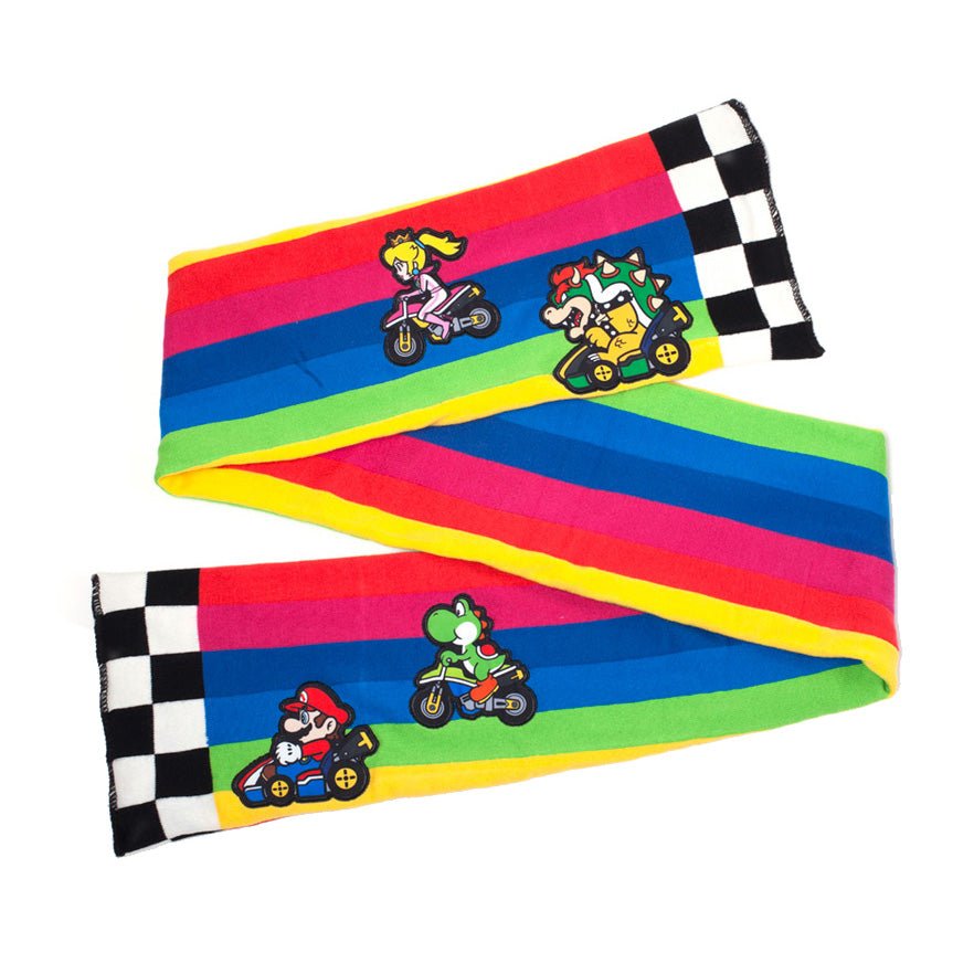 Mario Kart Rainbow Road Scarf – GeekCore