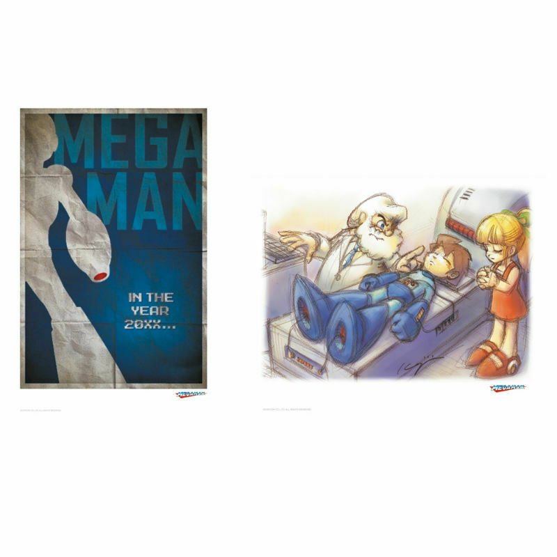 Mega Man Limited Edition Blaster and Concept Art Set of Two Prints ...