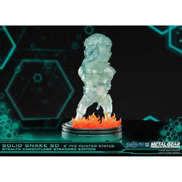 Metal Gear Solid - Solid Snake Stealth Camouflage PVC Painted Statue ...