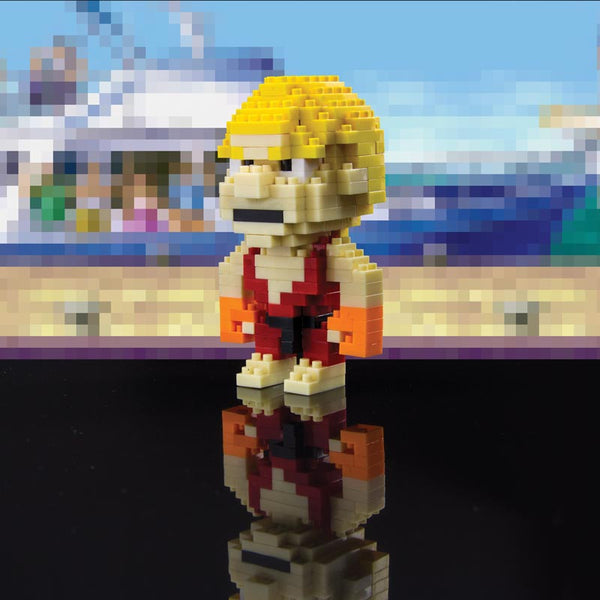 Street Fighter 2 Ken Pixel Bricks – GeekCore